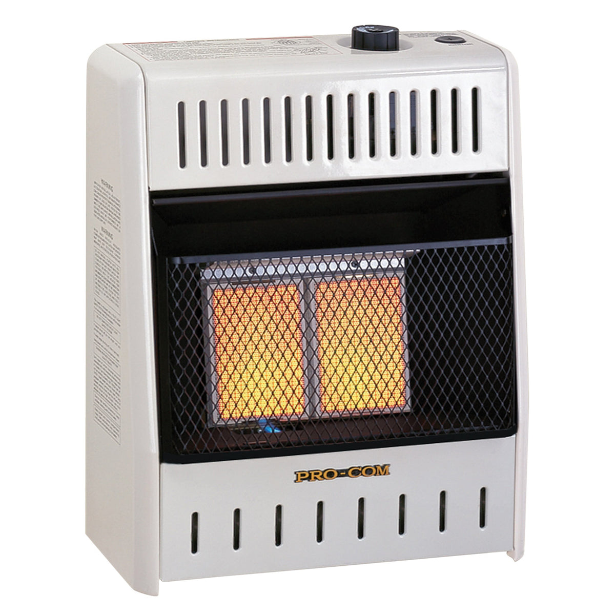 ProCom Dual Fuel Vent Free Infrared Heater - 10,000 BTU, T-Stat Contro ...