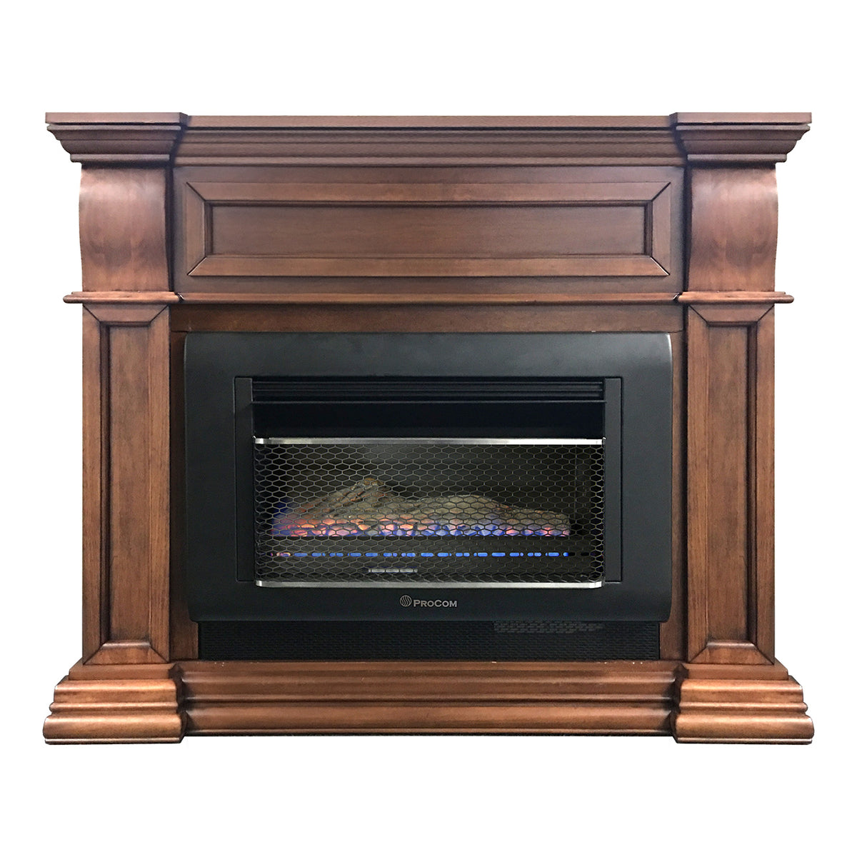 ProCom Mini Hearth Vent Free Gas Wall Fireplace - 26,000 BTU, T-Stat C ...